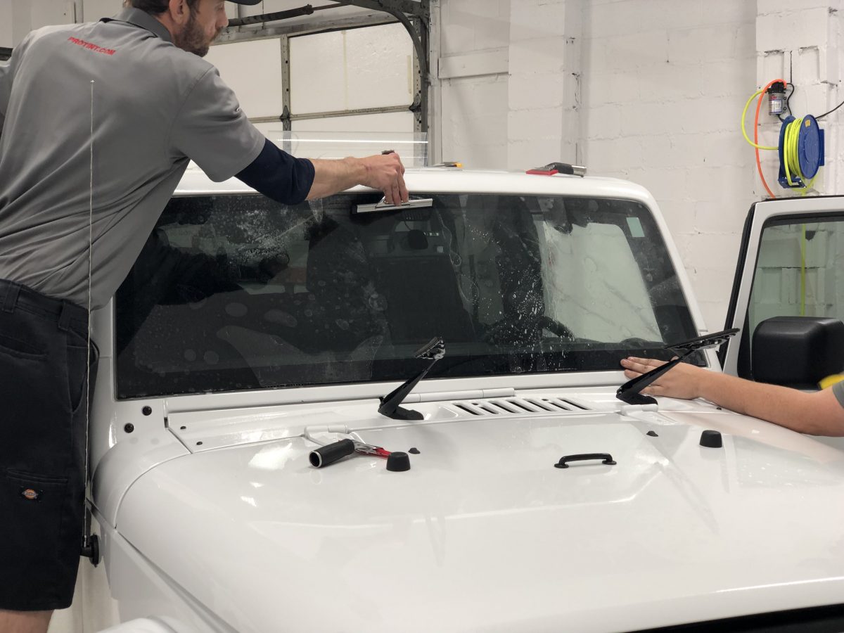Motorsports Windshield Tear-Offs - Jeep Sahara - Pro-Tint Window Tinting